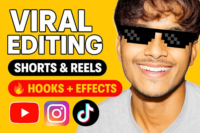 Edit viral shorts and reels with hooks and effects by Sahil284 | Fiverr