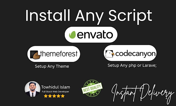 Install codecanyon, themeforest, envato script by Laracrud | Fiverr