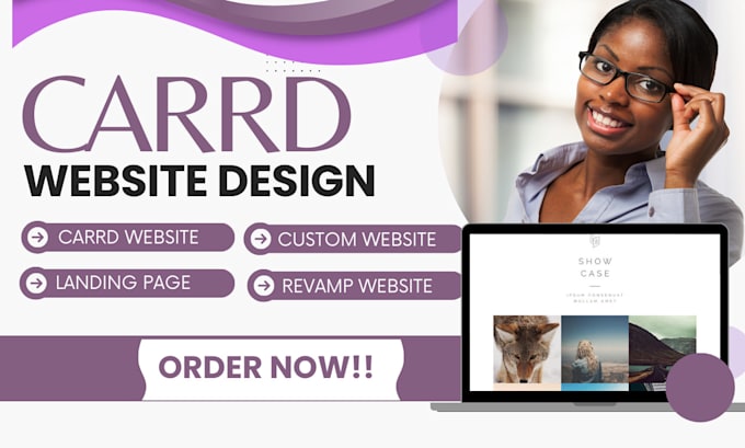 Design custom minimalistic carrd, carrd website, carrd landing page by ...