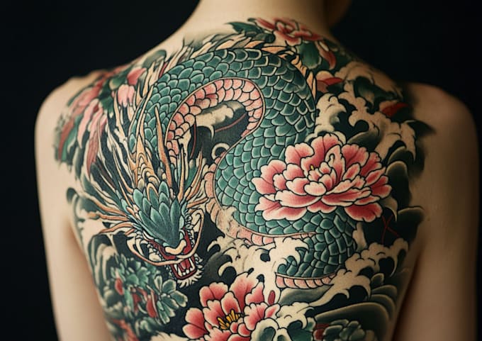 Make awesome original japanese tattoo, irezumi tattoo design by ...