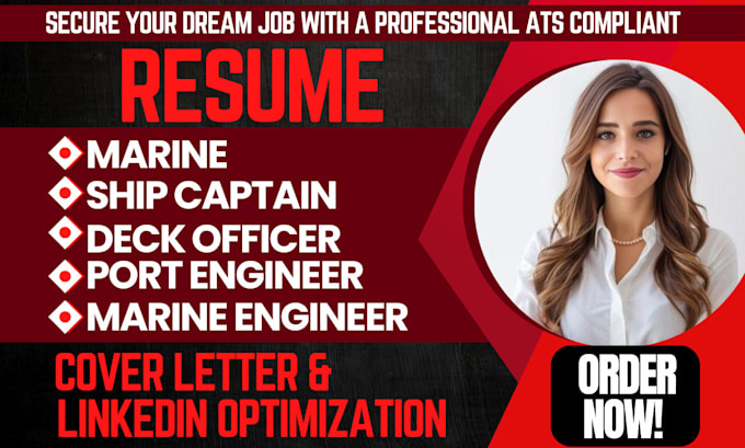 Write a marine, ship captain, deck officer, port, and marine engineer ...