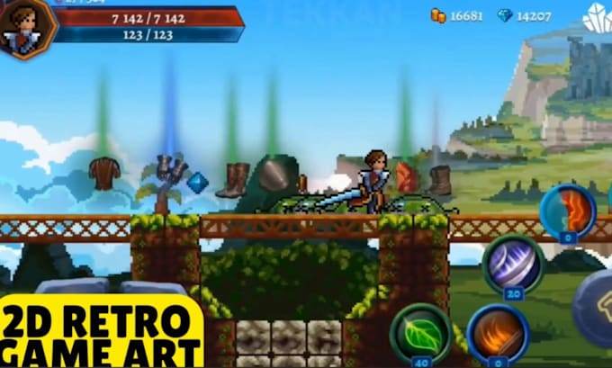 Make 2d retro pixel art game with unity, godot, unreal engine rpg 8bit ...