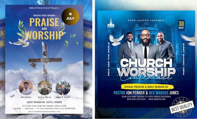 Do church flyer, flyer design, event flyer design or conference flyer ...