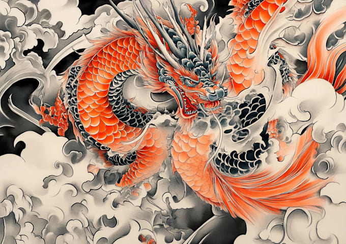 Draw a original custom japanese tattoo design for you by Graiksheoph ...