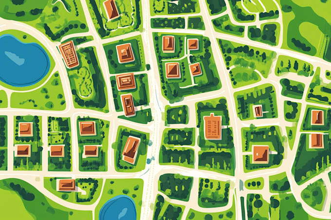 Create vector map, city map, site map, event map in illustrator by ...