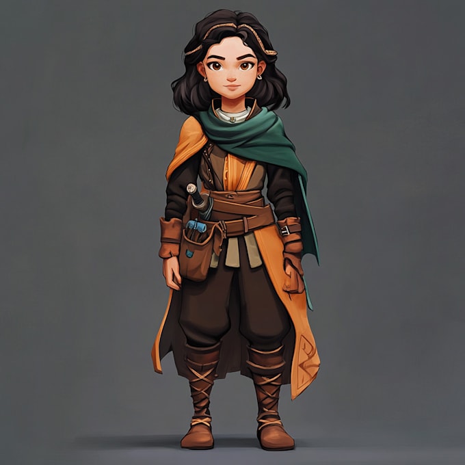 Draw 2d game character for dnd art by Dazzline23 | Fiverr
