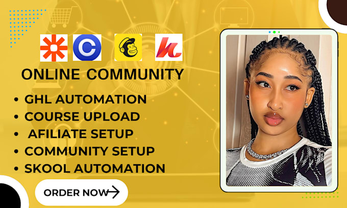 Build skool community kajabi vonza mighty network skool community by Stellabby7 | Fiverr