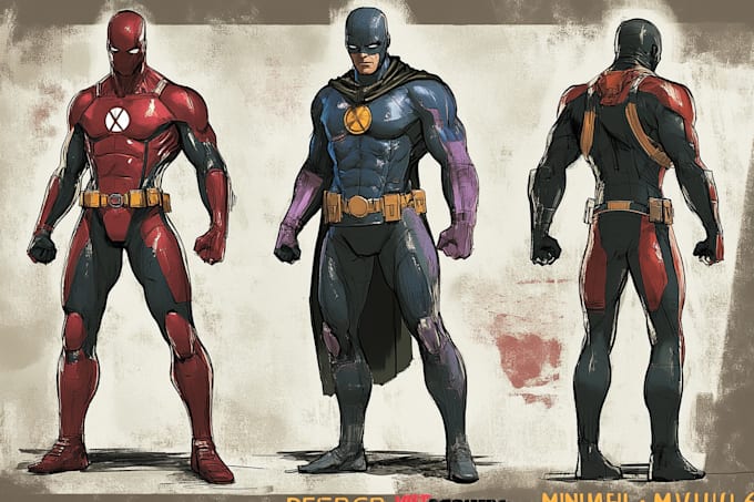Create concept art superhero character design for comics by Marthikatz ...