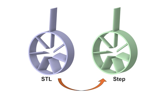 Convert stl, obj, 3d scan data to step, iges by reverse engineering by ...