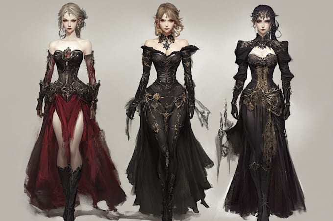 Paint character concept art and illustrations for you by Daninkhorst ...