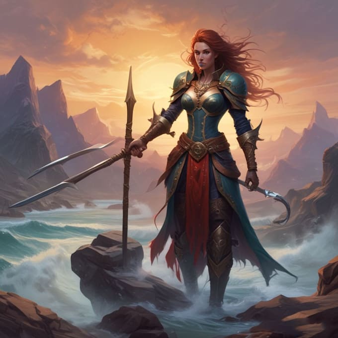 Make a unique original fantasy character art by Toletrius | Fiverr