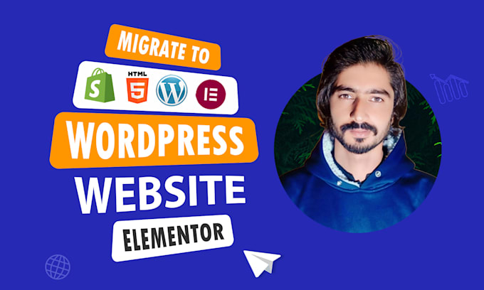 Convert or migrate wix, html, joomla, shopify, drupal to wordpress elementor pro by W0rdpress ...