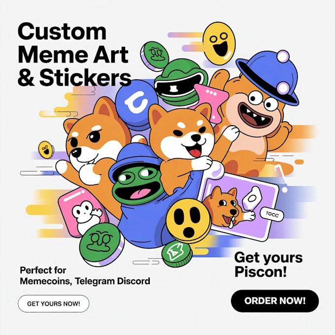 Create and design custom meme art, memecoin sticker pack meme gif by ...