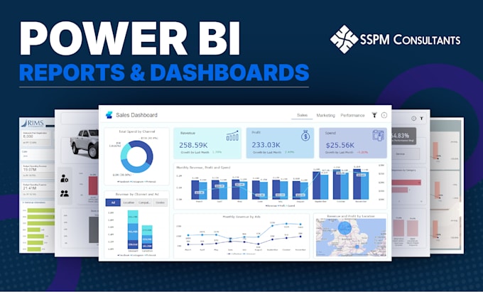 Make interactive power bi dashboards, reports, and analysis by Sspmconsultant | Fiverr