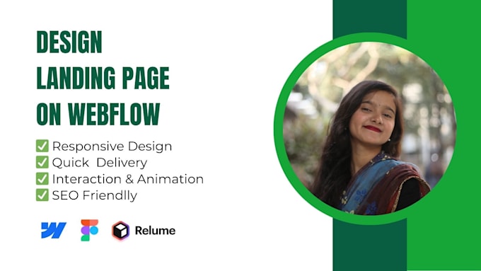 Design a professional webflow landing page by Jarintasnim4618 | Fiverr