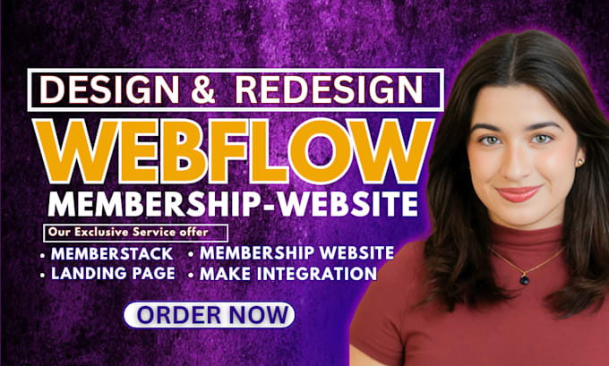 Webflow membership webflow subscription website develop webflow website ...