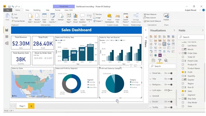 Create stunning power bi dashboards from excel by Hussnainsohail7 | Fiverr