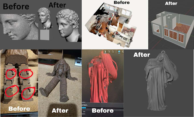 Repair your 3d model or stl file for 3d printing and mesh fixing by ...