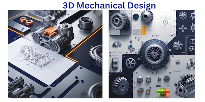 Design 2d and 3d cad model, product modeling, mechanical and industrial ...