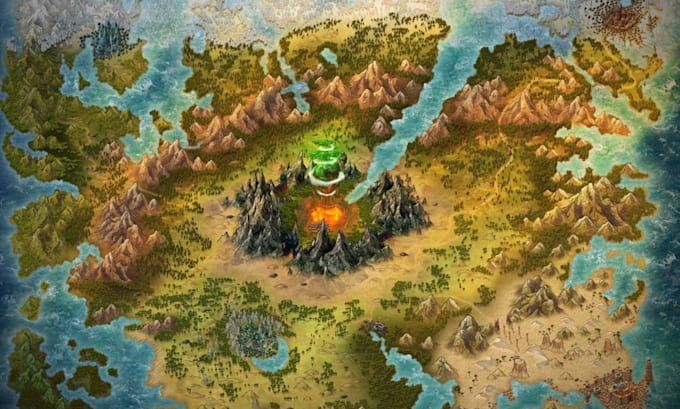 Do fantasy cartography campaign custom dnd game rpg medieval world ...