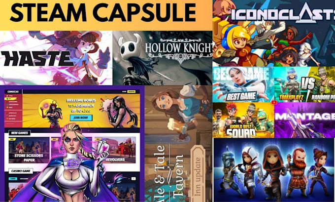 Do steam capsule art game art poster banner ui steam artwork for game ...