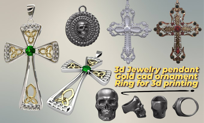 3d jewelry cad, jewelry design, 3d gold pendant, 3d ring model, 3d cad ...