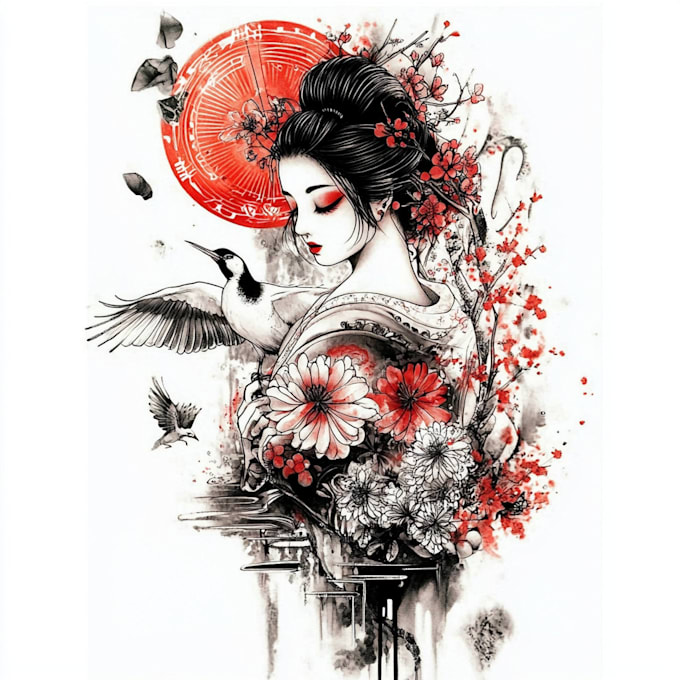 Original japanese tattoo designs just for you by Ekhoth | Fiverr