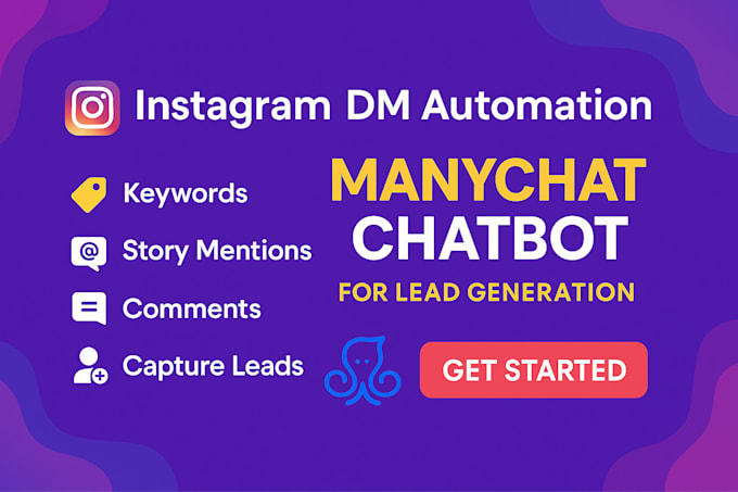 Create instagram manychat chatbot dm automation for lead generation by Abdulhanan489 | Fiverr