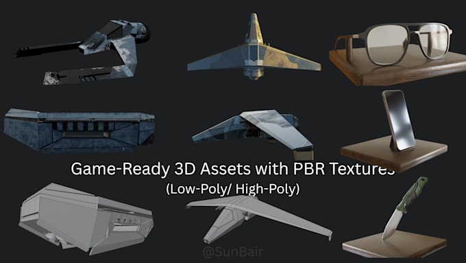 Create game ready 3d assets from concept to final model by Sun_bair ...
