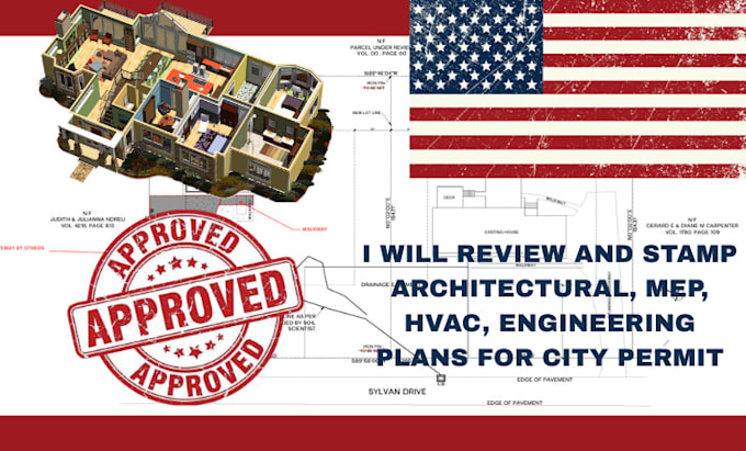 Review and stamp architectural, mep, hvac, engineering plans for city ...