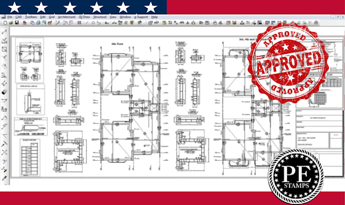 Draw architectural city permit site plan, structural floor plan mep ...