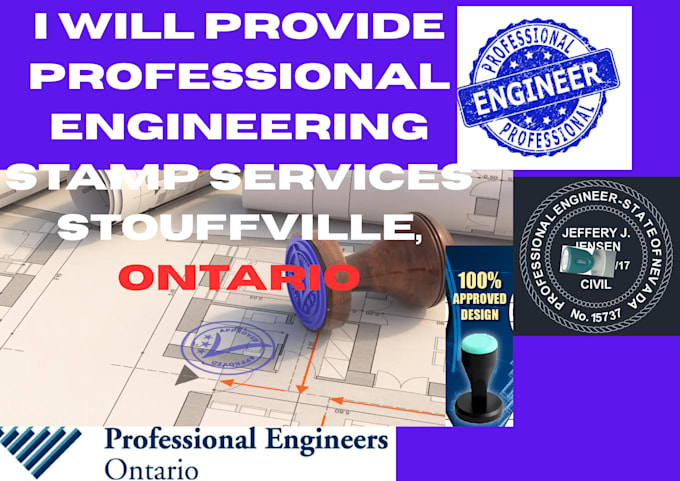 Provide professional engineering stamp services stouffville, ontario by ...