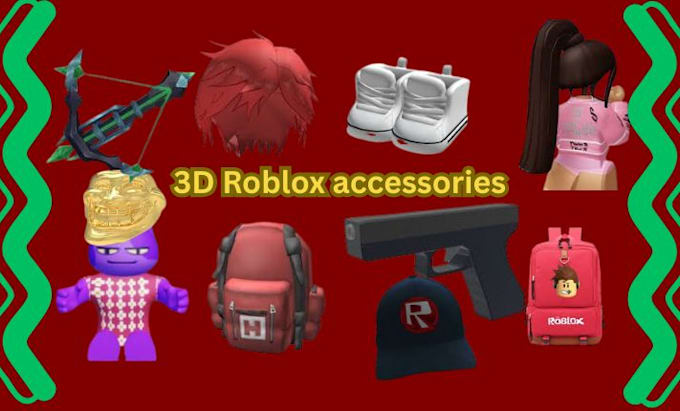 Create custom roblox ugc wearables 3d models accessories by Anderwprevail | Fiverr