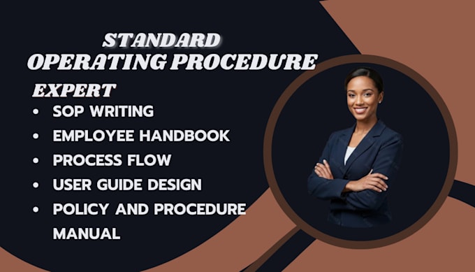 Prepare sops, policies and procedures, user guide, manuals by ...