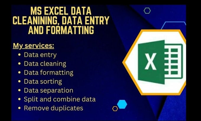 Do any excel work data entry formulas, pivot tables, more by Ash_1ish | Fiverr