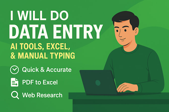 Do fast and accurate data entry using ai tools by Prashant_xkr | Fiverr
