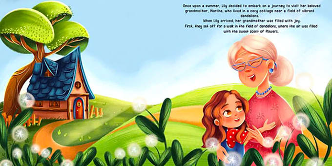 Draw children story book illustration, kids book illustration by ...