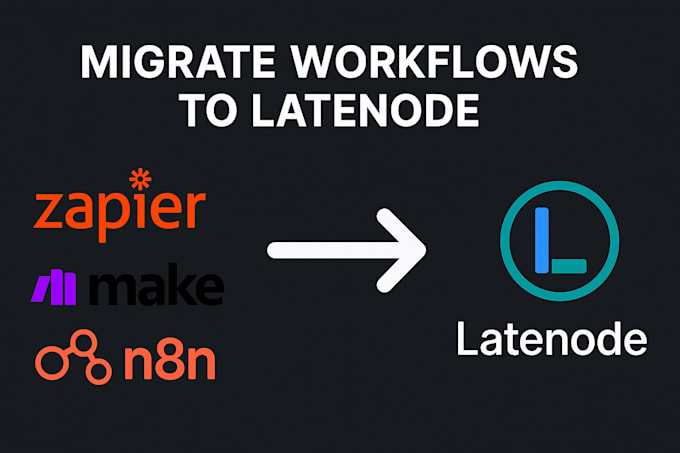 Convert your automation workflows to latenode from n8n zapier or make by Muhammaabdullah | Fiverr
