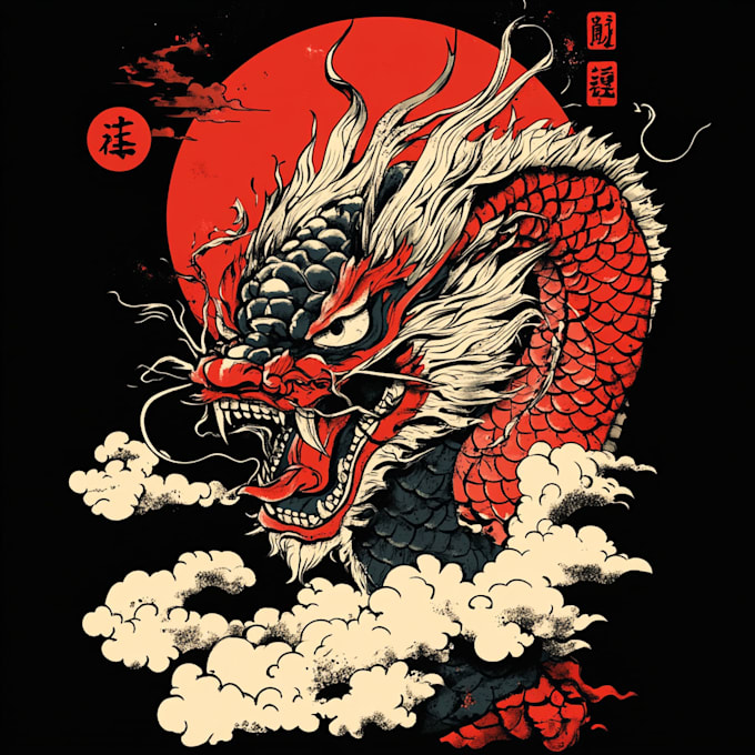 Do awesome japanese illustration for your tshirt by Zekertche | Fiverr