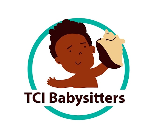 Design mascot baby holding a conch shell logo by Makayla_yuill | Fiverr