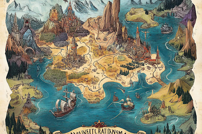 Create a fantasy map that fits your imagination by Kadaurton | Fiverr