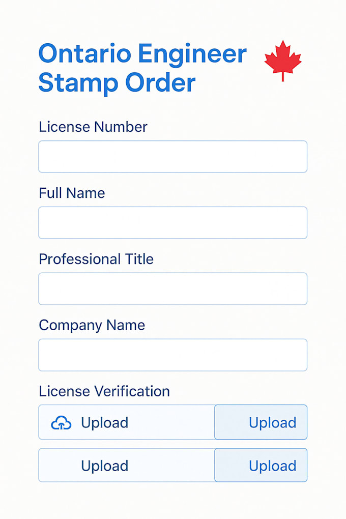 Ontario engineer digital wet stamp certification licensed pe seal for ...