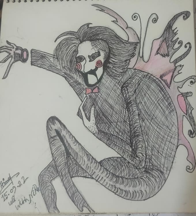 Create ink aesthetic pen art by Himeldesigner14 | Fiverr