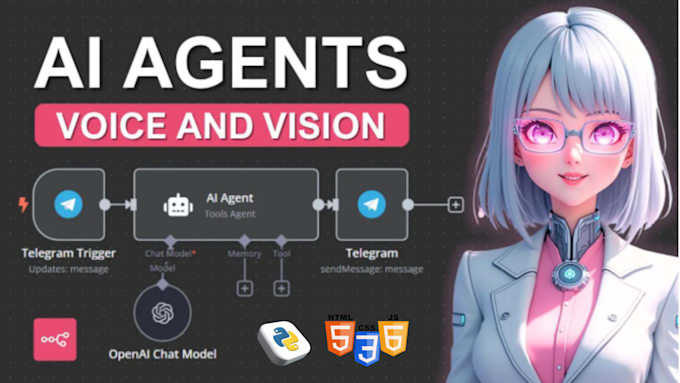 Artificial intelligence ai agent, task automation, n8n, zapier, python, wakato, by Murahmon | Fiverr