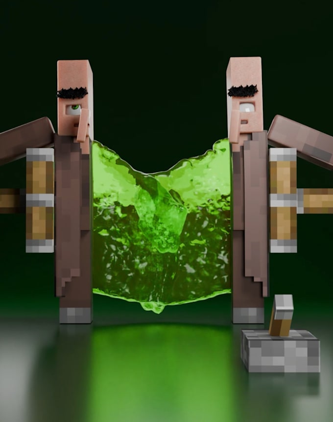 Create realistic minecraft simulations in 3d by Georges336 | Fiverr