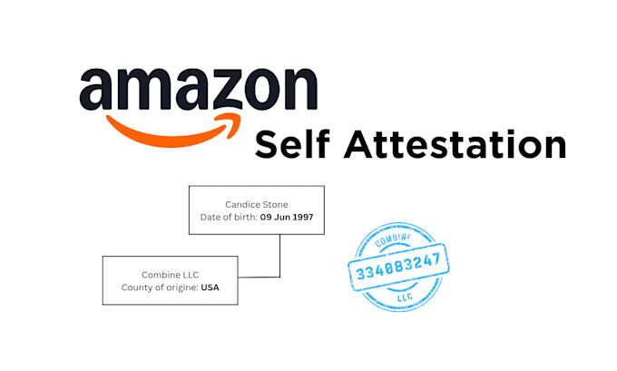 Create amazon self attestation form documents with letterhead and stamp ...