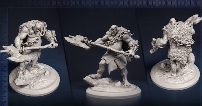A 3d printable articulated action figure, anime character, and statue ...