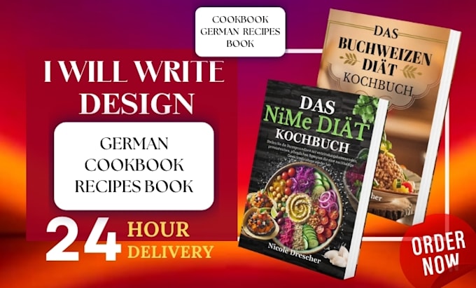 Design and write a custom german recipe book with images and recipes by ...
