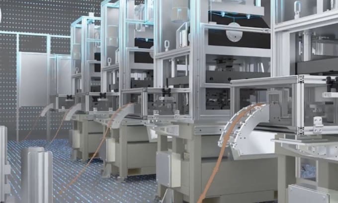 Do 3d industrial machinery animation 3d factory animation 3d technical ...