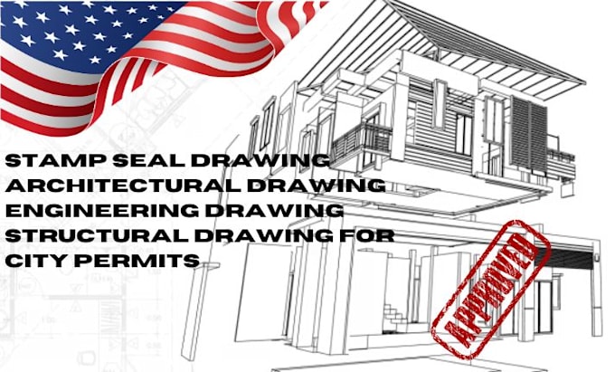 Pe stamp draw architectural mep stamp review sign seal for usa city permit by Engineer_moorer ...